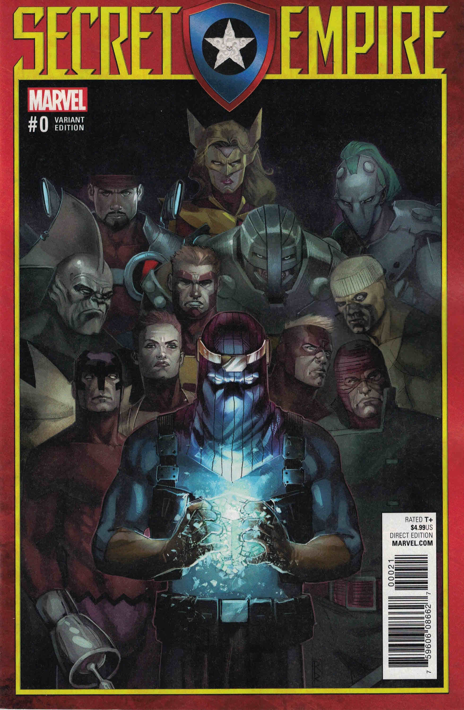 Secret Empire #0 1:50 Rod Reis Villains Variant Marvel 2017 Captain ...