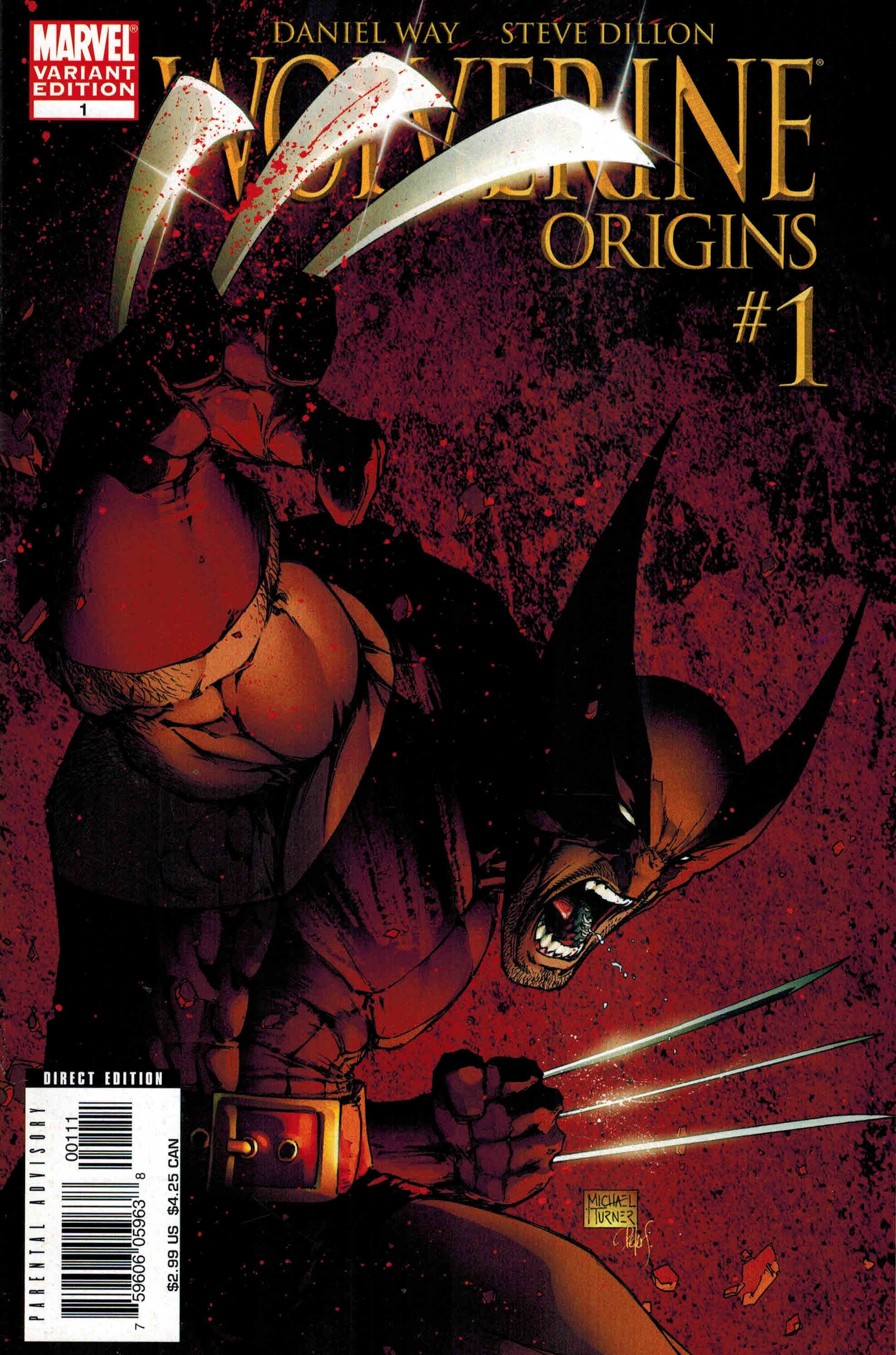 Wolverine Origins #1 Michael Turner Variant Marvel 2006 Daniel Way 1 ...