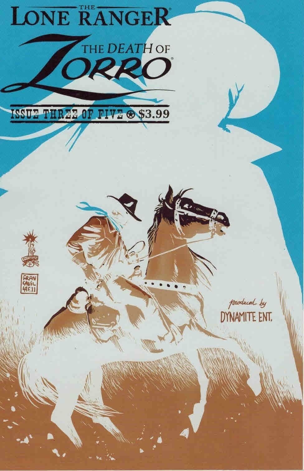 Lone Ranger: The Death of Zorro #3 Francesco Francavilla Photo Negative ...