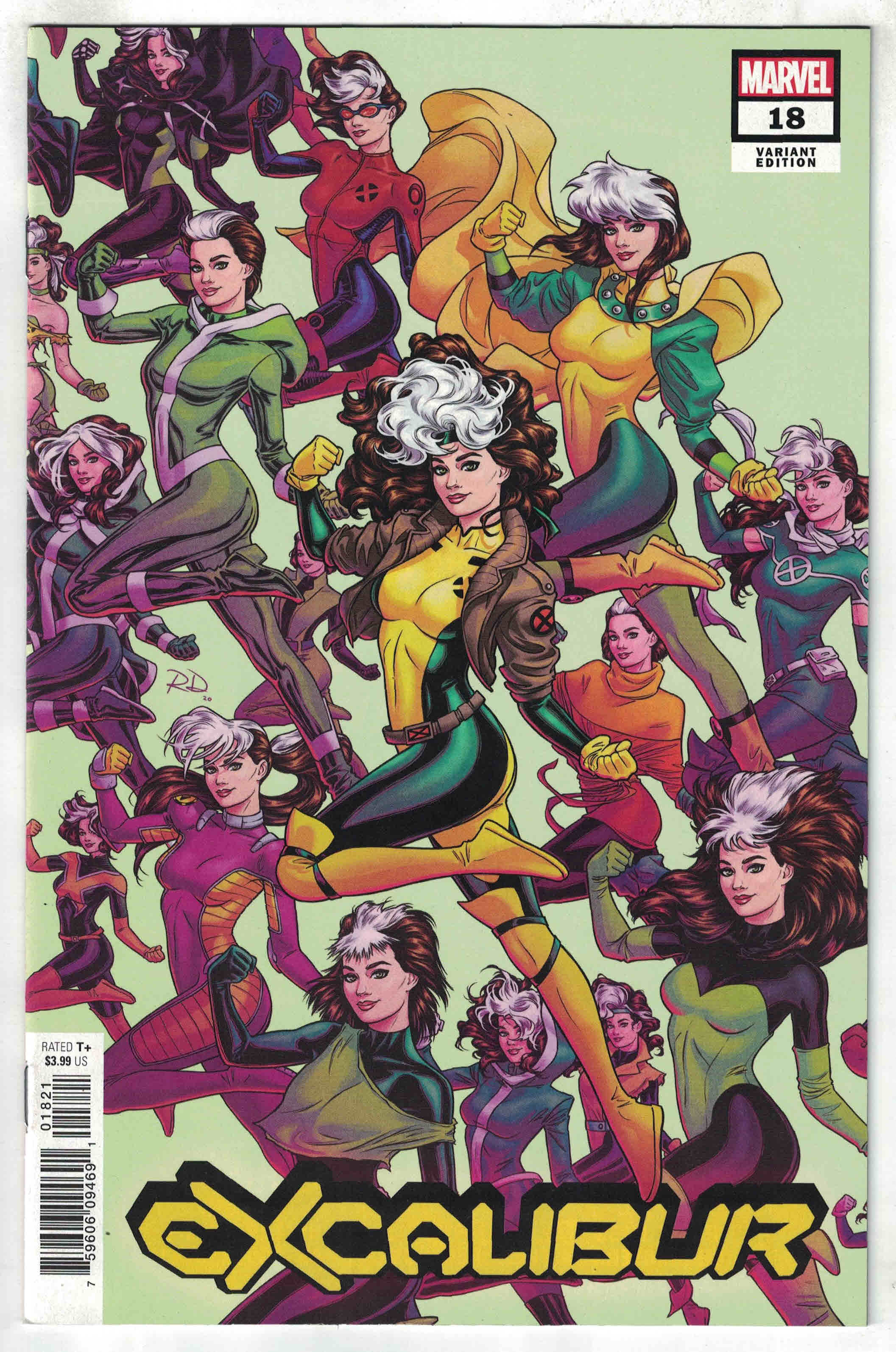 Excalibur #18 1:25 Russell Dauterman Every Rogue Ever Variant Marvel ...