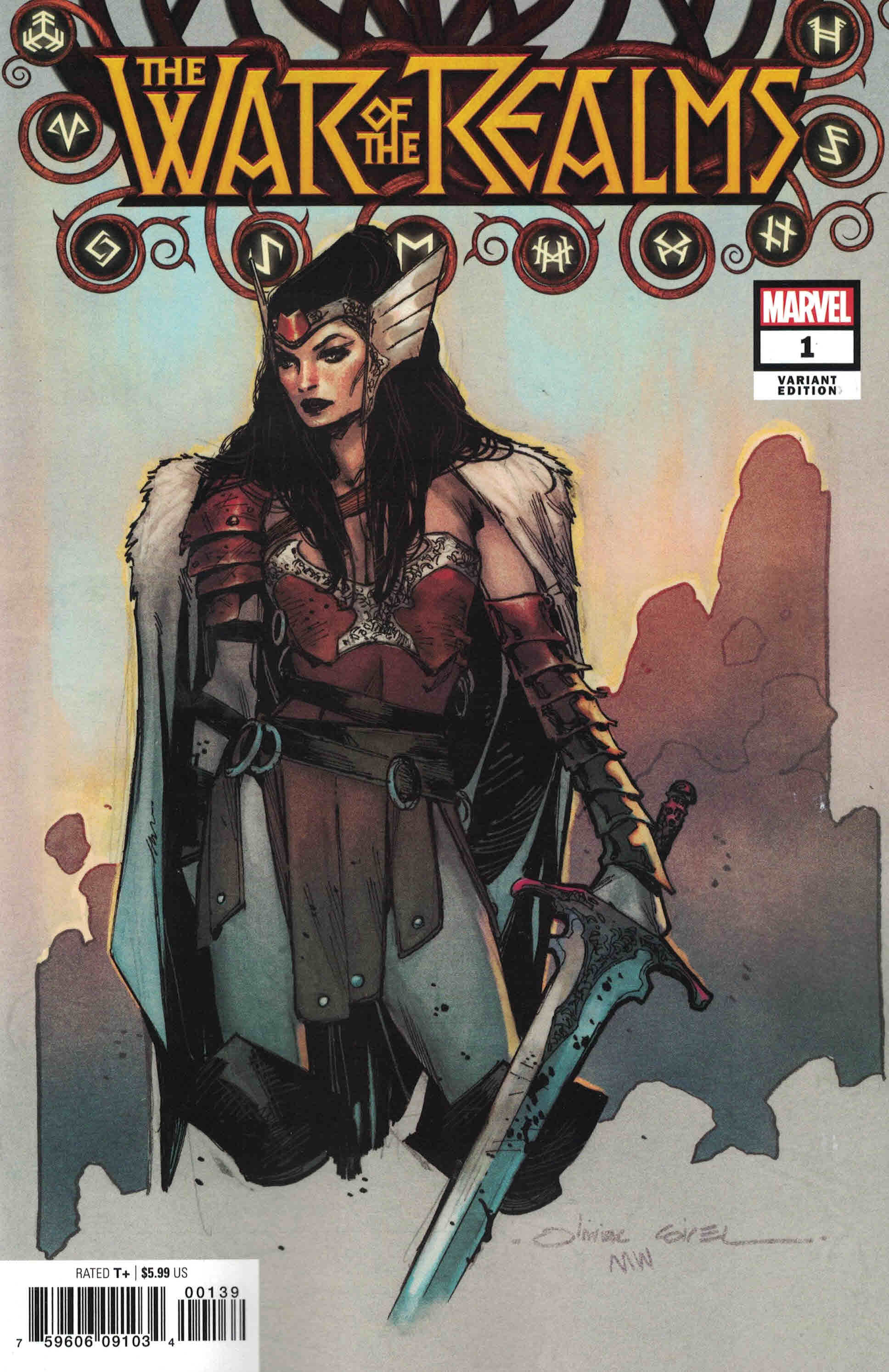 War of the Realms #1 Olivier Coipel Lady Sif Variant Marvel 2019 1 ...
