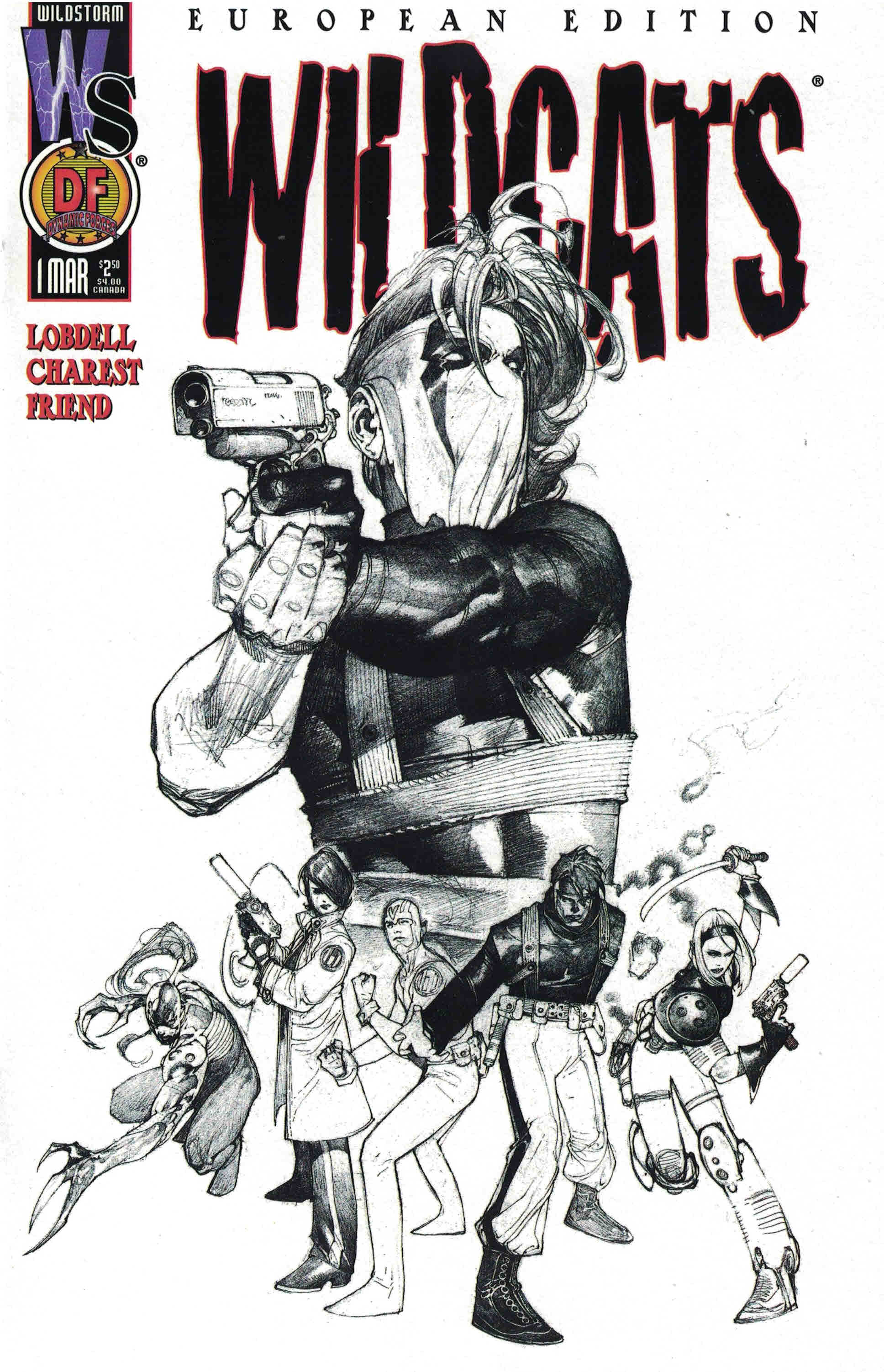 Wildcats #1 Charest Dynamic Forces European Edition Variant Wildstorm ...