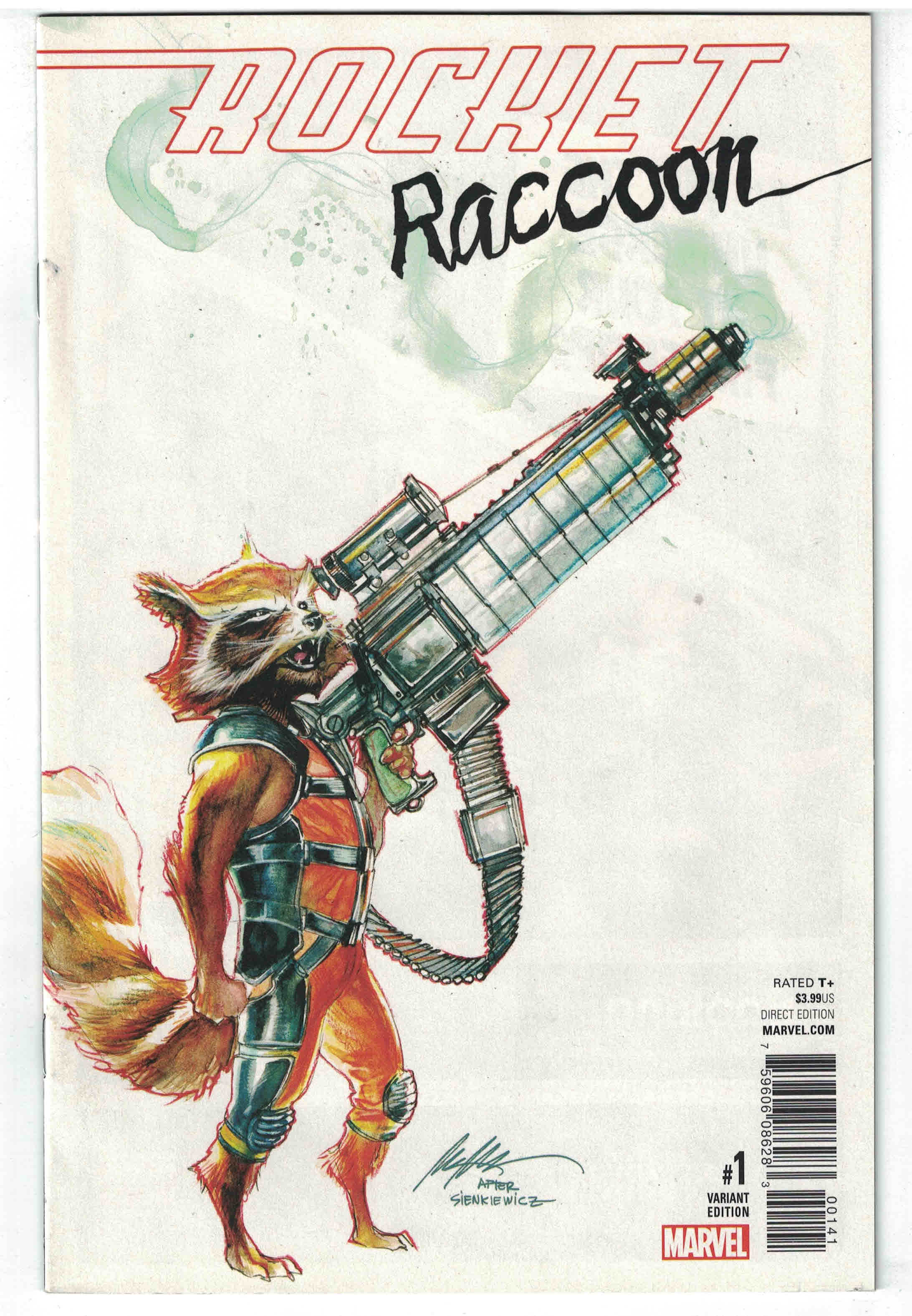 Rocket Raccoon #1 1:25 Rafael Albuquerque Variant NOW Marvel 2016 VF/NM ...