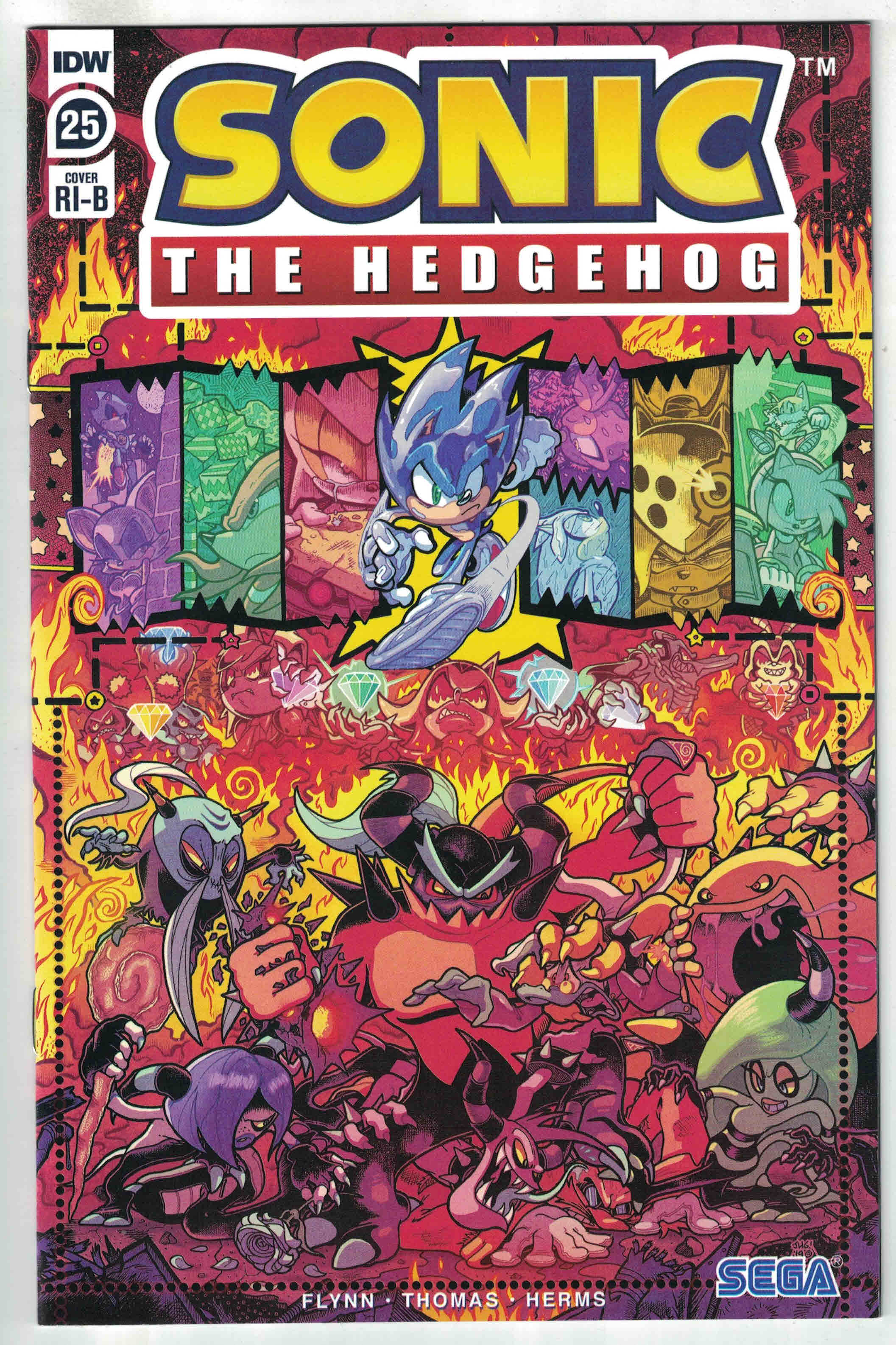 Sonic the Hedgehog #25 1:25 Jonathan Gray & Reggie Graham RI-B Variant ...