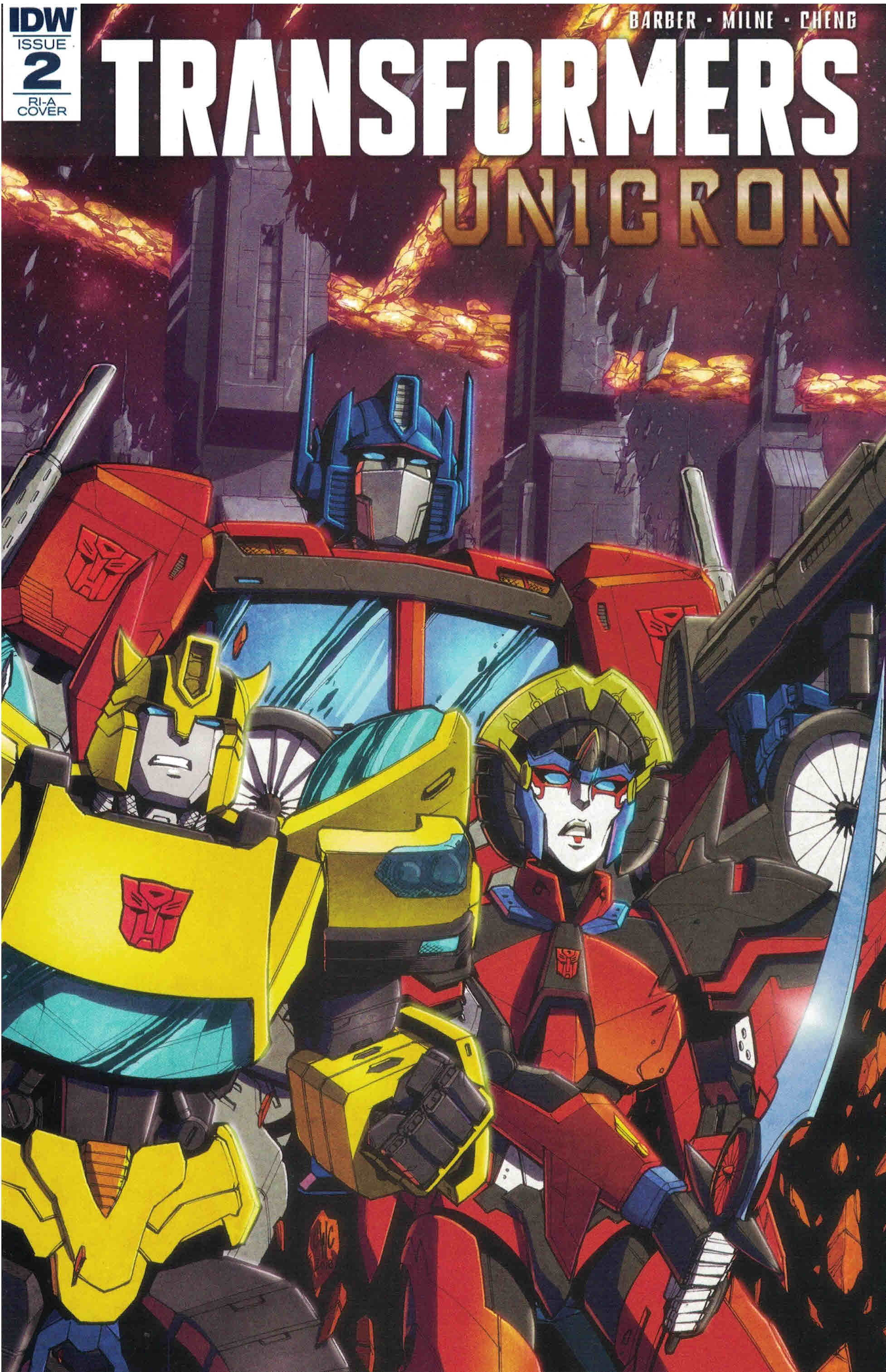 Transformers Unicron #2 1:10 Casey Coller Variant RI-A IDW 2018 1 – Ultimate Comics