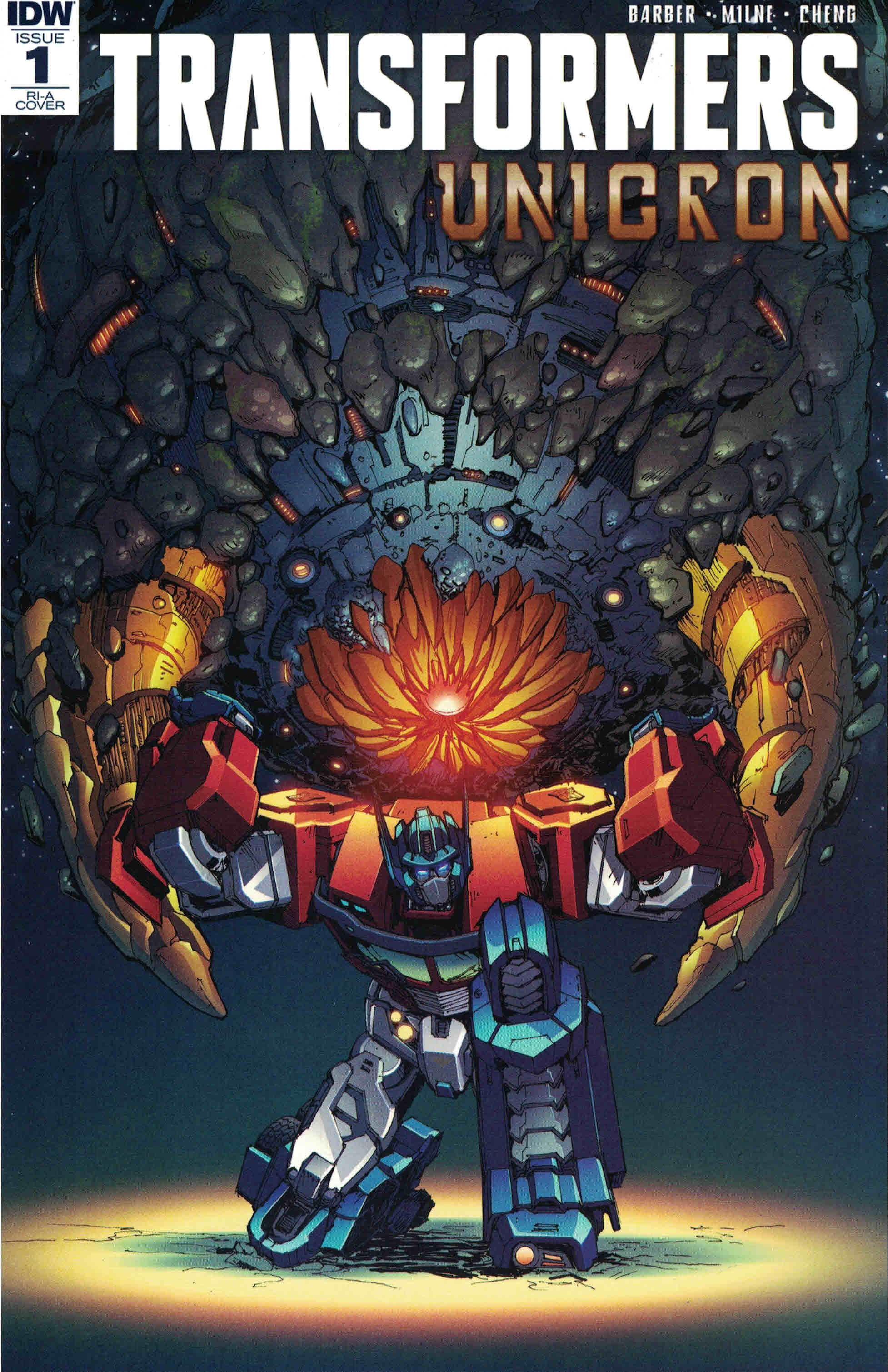 Transformers Unicron #1 1:10 Andrew Griffith Variant RI-A IDW 2018 1 ...