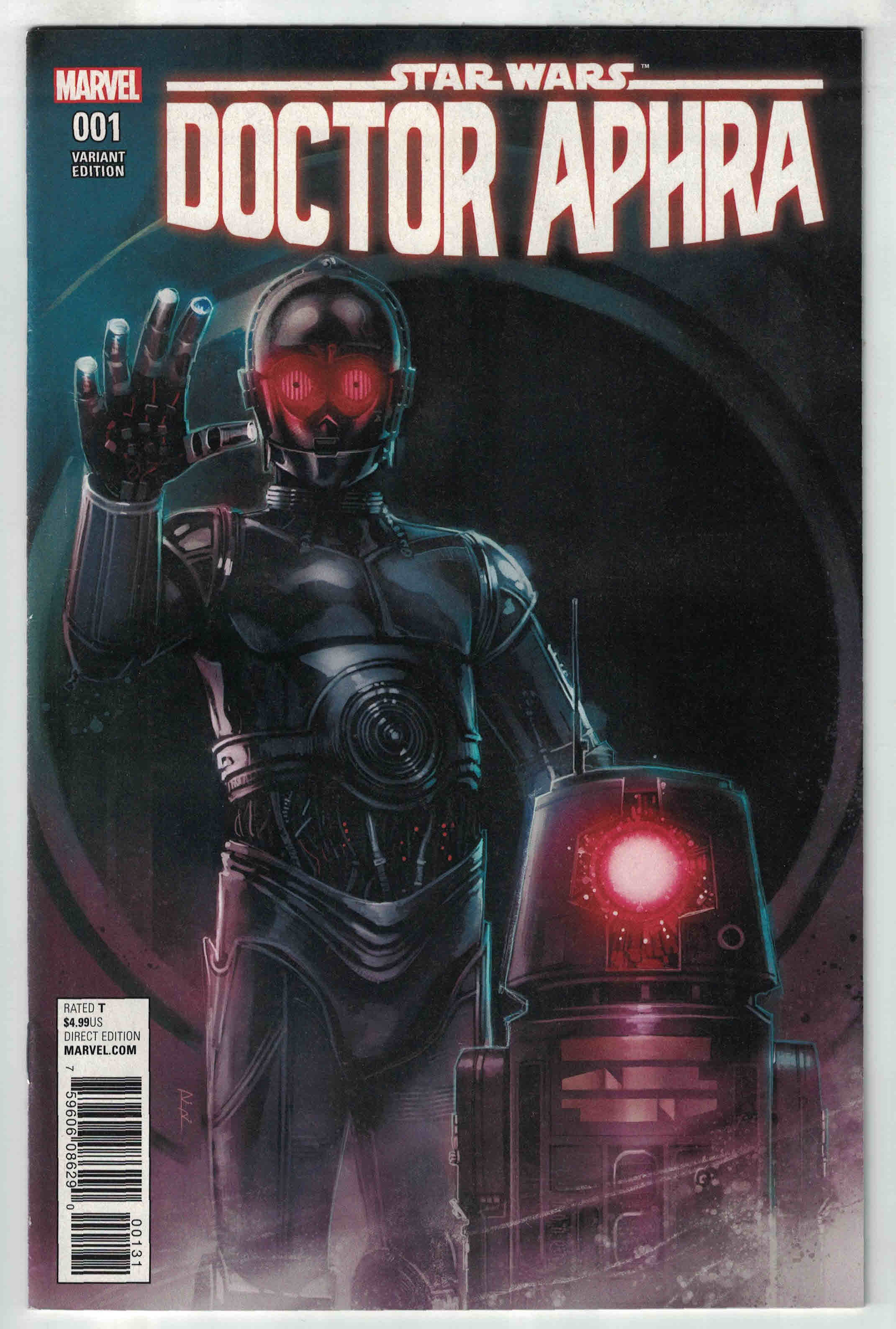Star Wars Doctor Aphra #1 1:25 Rod Reis Droids Variant Marvel 2017 VF 1 ...