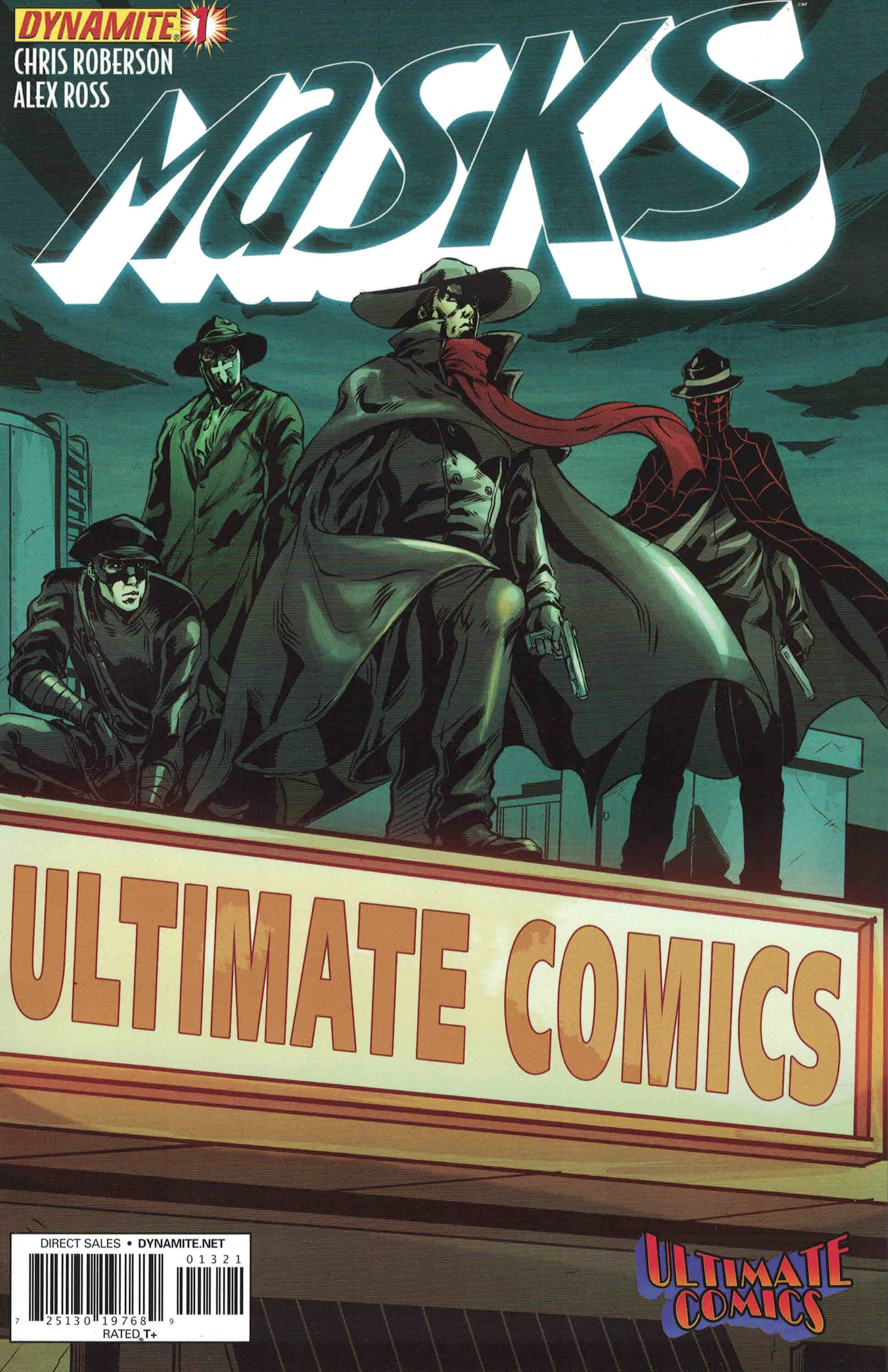 Masks #1 Ultimate Comics Store Exclusive Variant Alex Ross Shadow Green ...
