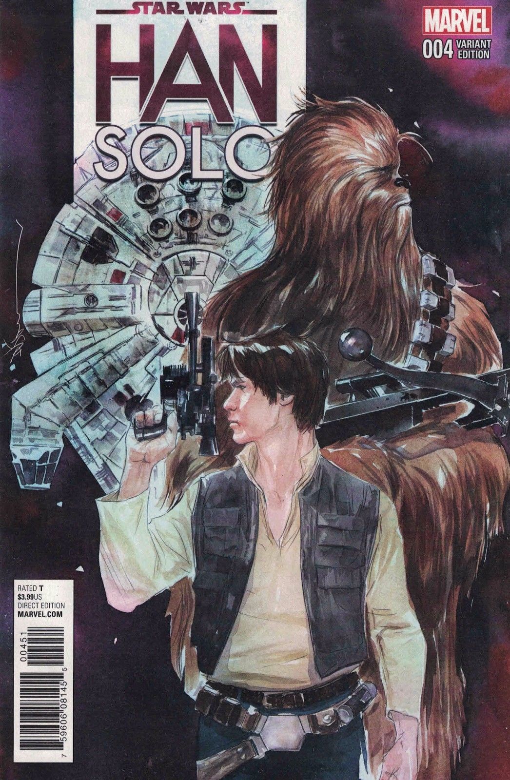 Star Wars Han Solo #4 1:25 Dustin Nguyen Variant Marvel 2016 1 ...