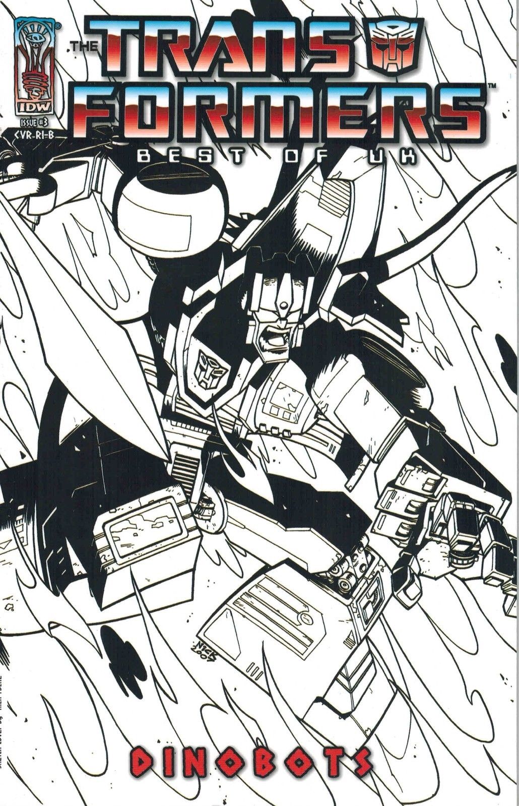 Transformers: Best of the UK – Dinobots #3 Nick Roche Sketch Variant 1 ...