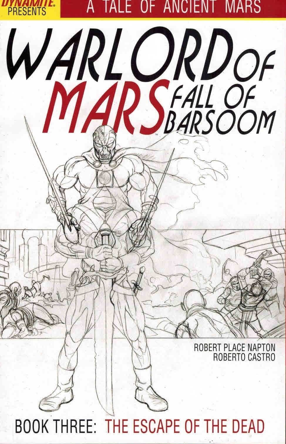 Warlord of Mars: Fall of Barsoom #2 Jusko 1:10 Black and White Variant ...