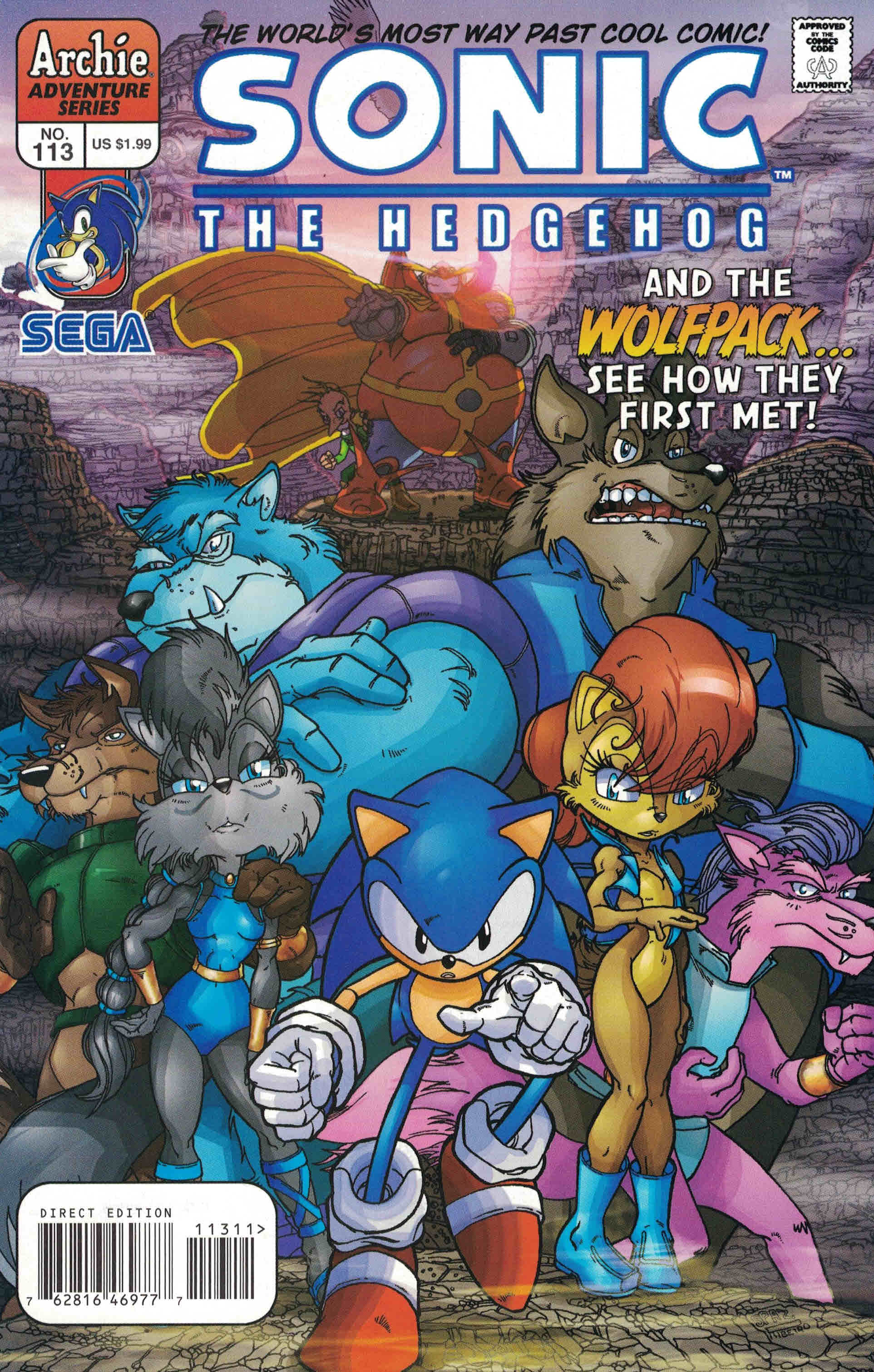 Sonic The Hedgehog #113 Spaz & Ribeiro 1st Print A CVR Archie 1993 ...