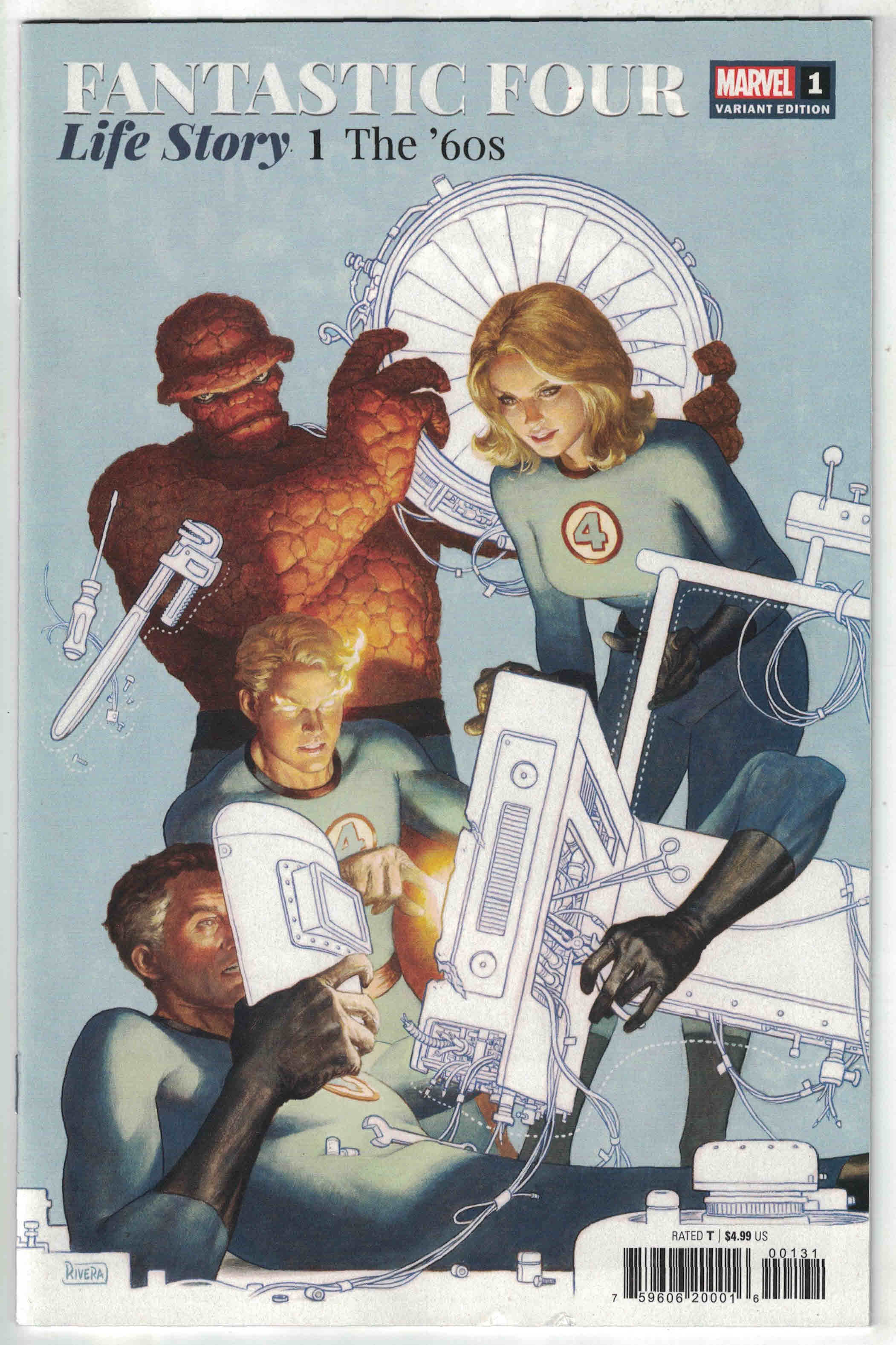 Fantastic Four Life Story #1 1:25 Paolo Rivera Variant Marvel 2021 Russell VF/NM – Ultimate Comics