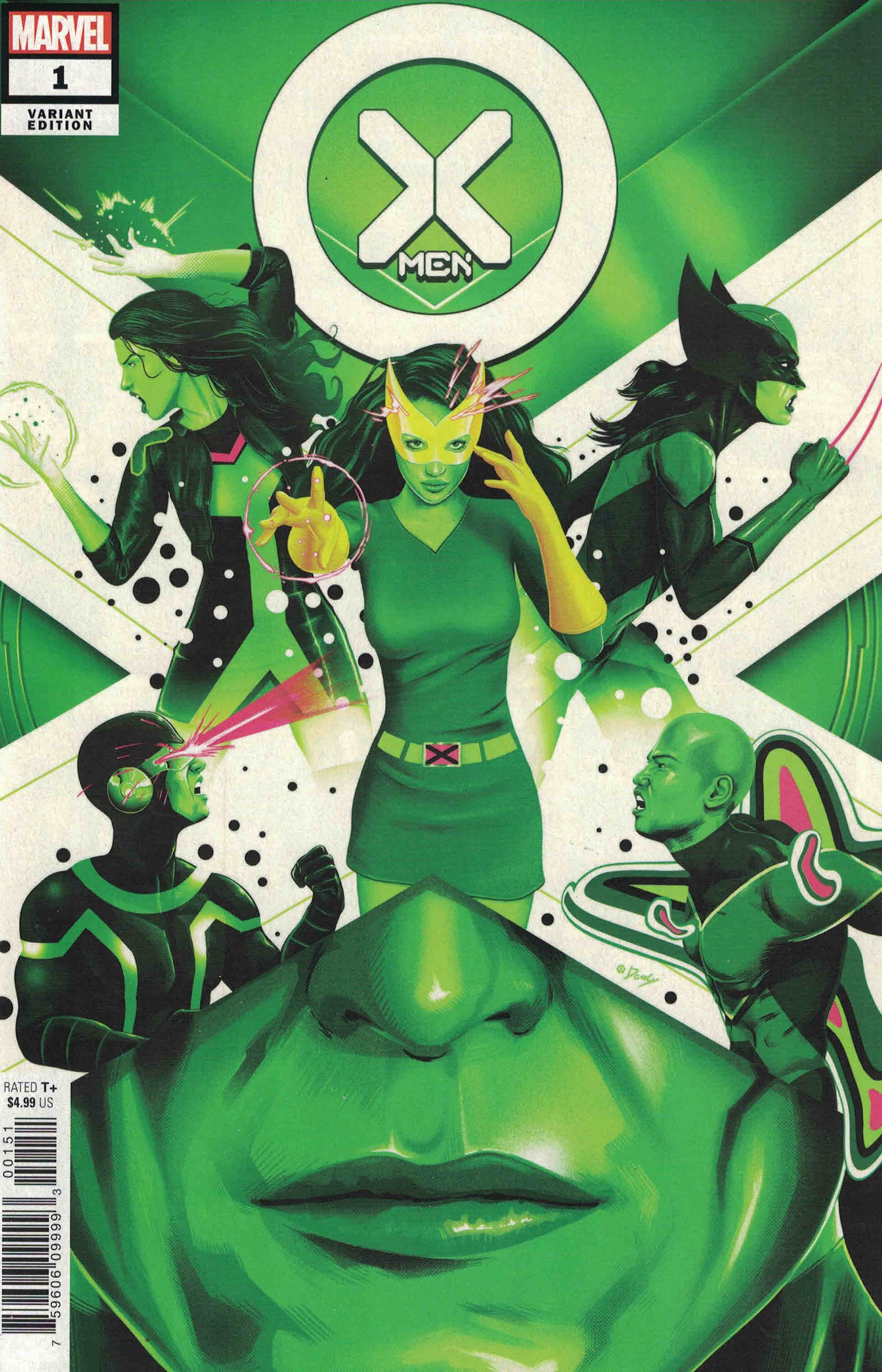 X-Men #1 1:25 Doaly Variant Marvel Girl Cyclops Marvel 2021 Gerry ...