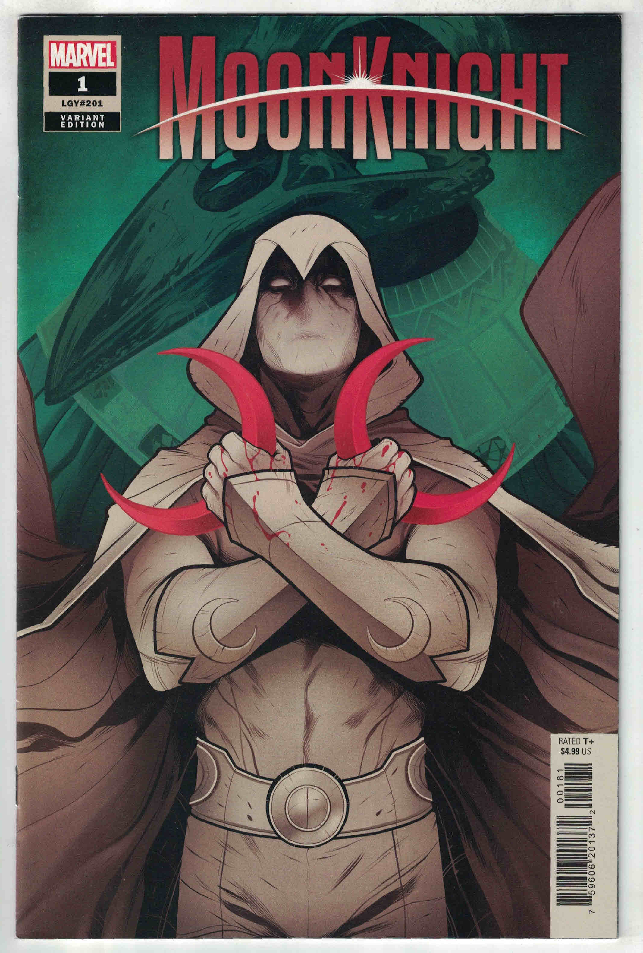 Moon Knight #1 1:50 Elizabeth Torque Variant Marvel 2021 VF – Ultimate ...