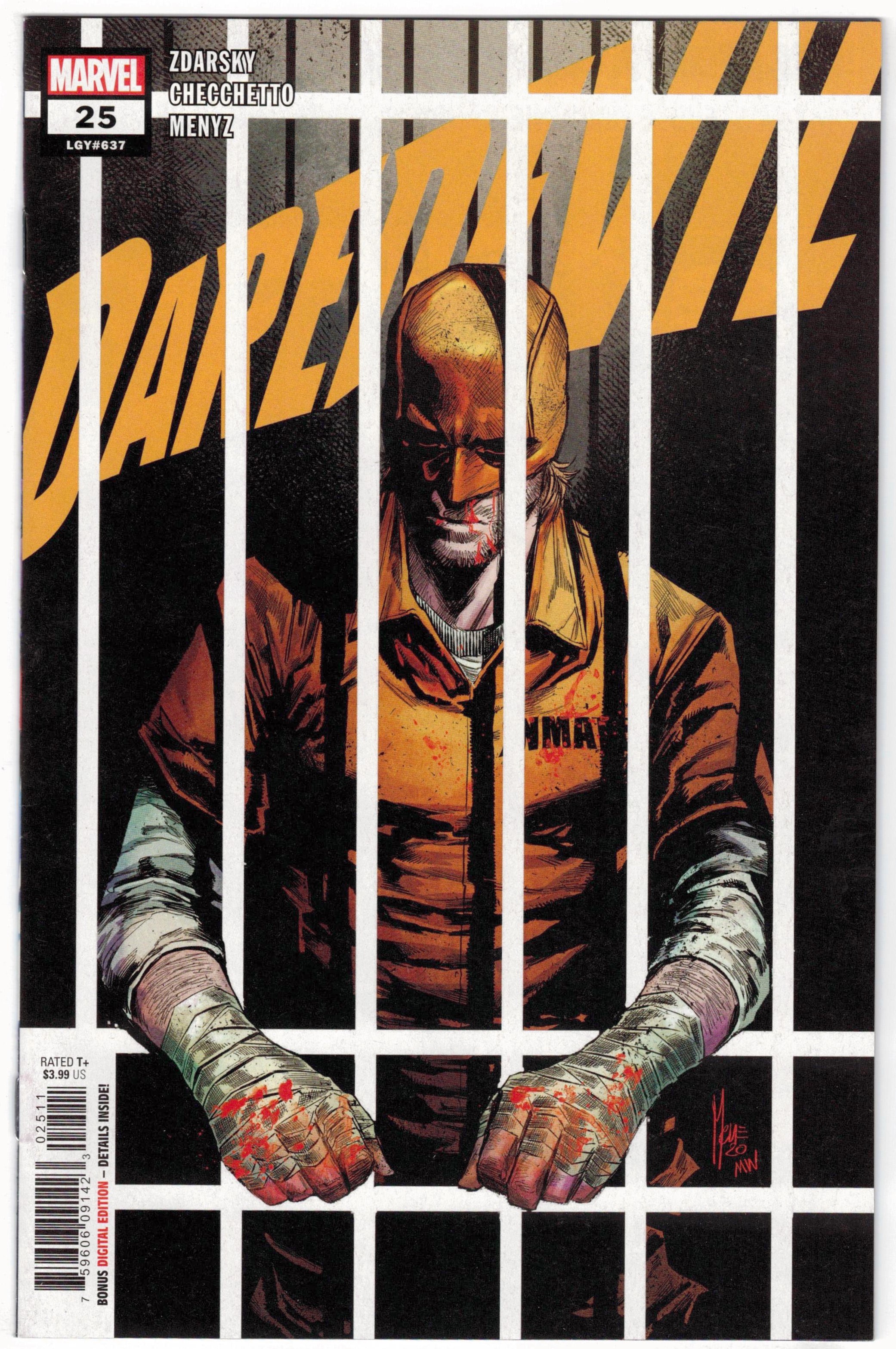 Daredevil #25 1st Print Cover A Checchetto Elektra Marvel 2019 Zdarsky ...