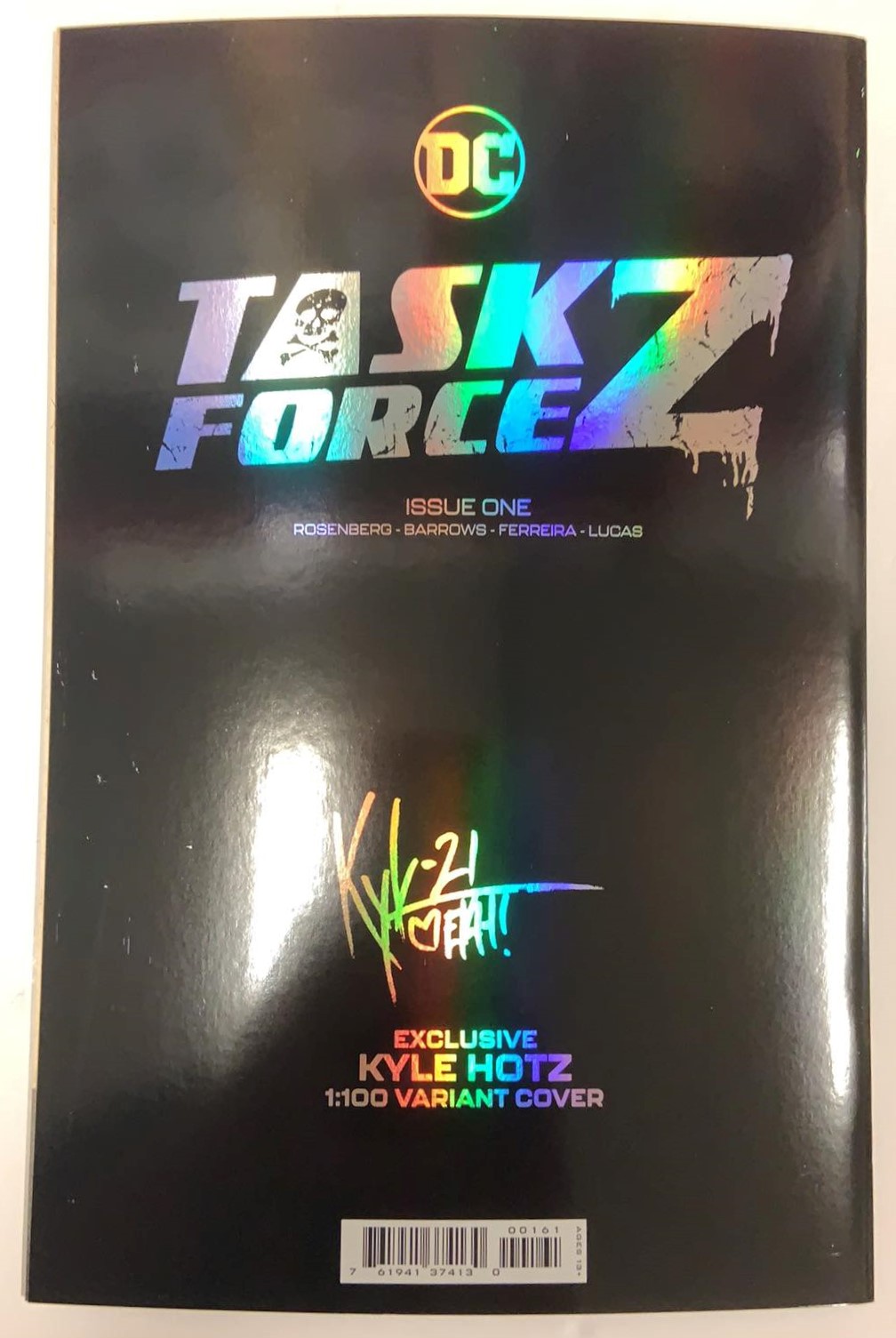 Task Force Z #1 1:100 Kyle Hotz Virgin Foil Variant DC 2021 NM ...
