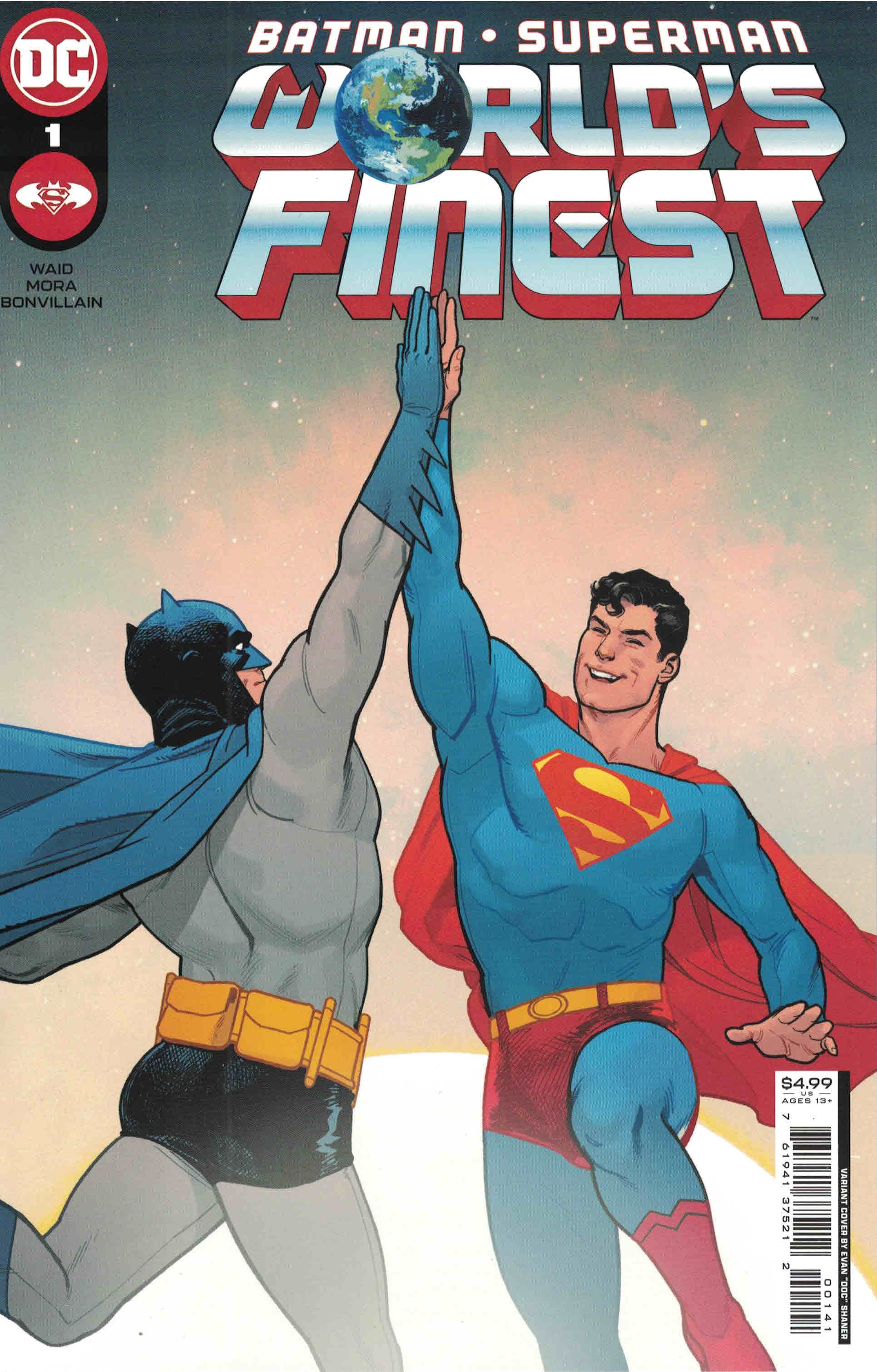 Batman Superman World’s Finest #1 1:50 Doc Shaner High Five Variant DC ...